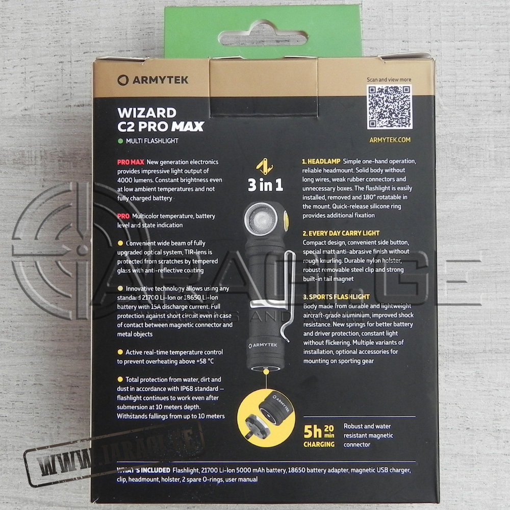 ARMYTEK WIZARD C2 PRO MAX : Iaragi.Ge
